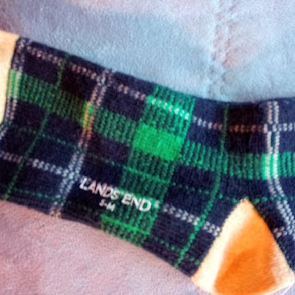 Lands' End | Accessories | Lands End Green Tartan Plaid Socks | Poshmark